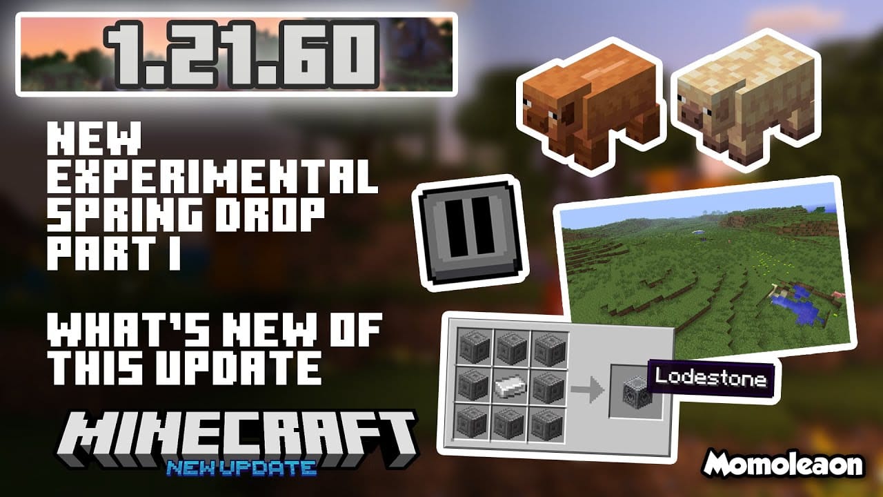 Minecraft 1.21.60 Bedrock Update Brings Experimental Spring Drop Features