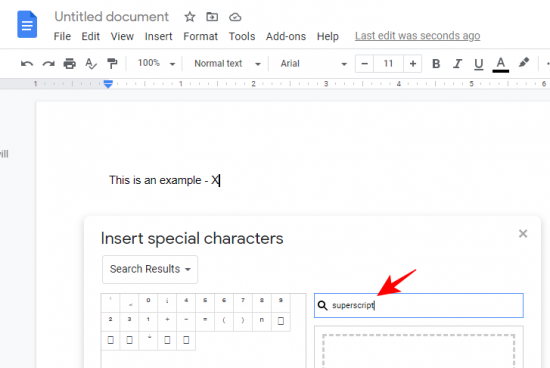 Google Docs: How To Subscript and Superscript Both at the Same Time
