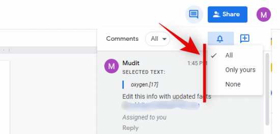 How To Use Comments and Actions in Google Docs