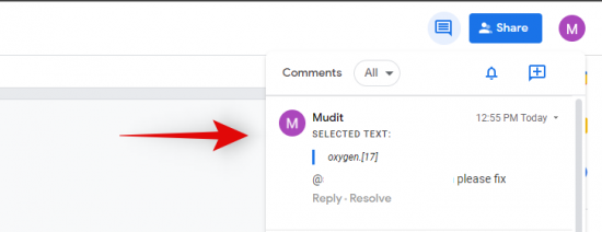How To Use Comments and Actions in Google Docs
