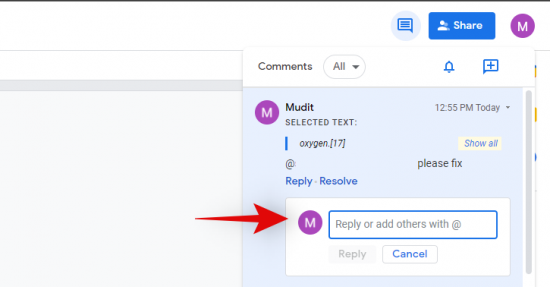 How To Use Comments and Actions in Google Docs