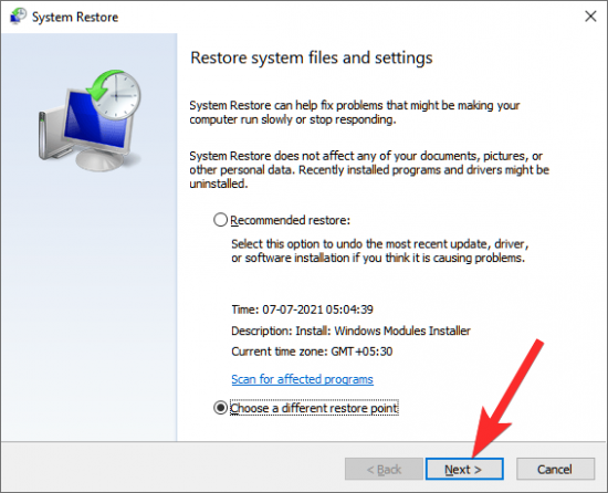 How to Restore Windows 10 to a Previous Date