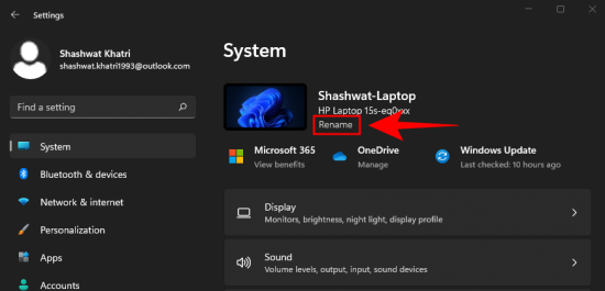 How to Find Computer Name on Windows 11