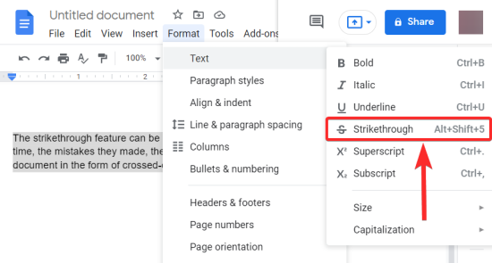 How to Cross Out Text in Google Docs on PC, Android and iPhone