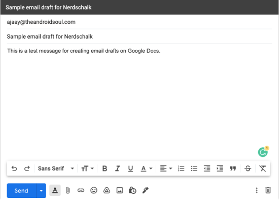 How to Create, Save and Send Emails From Google Docs