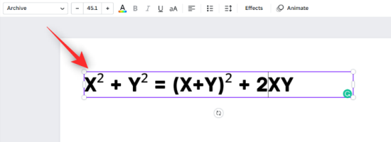 How to do subscript and superscript in Canva