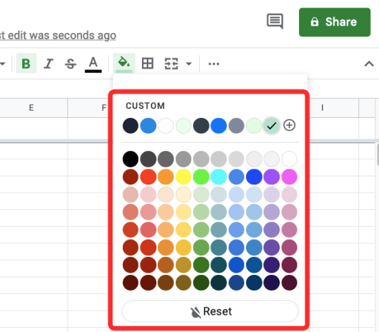 How to Insert and Format a Table in Google Sheets