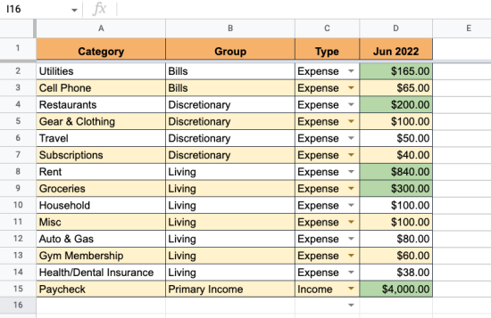 How to Insert and Format a Table in Google Sheets