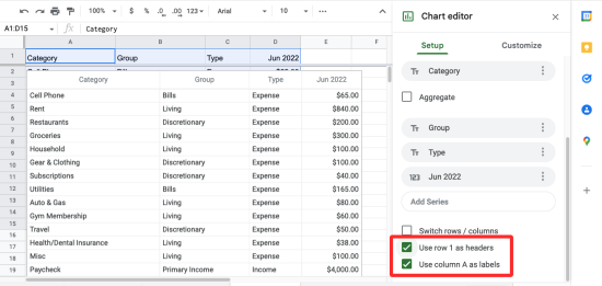 How to Insert and Format a Table in Google Sheets