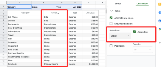 How to Insert and Format a Table in Google Sheets