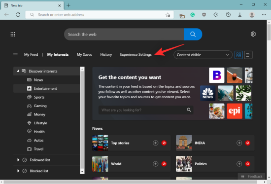 How to Customize Your Gaming Feed in Microsoft Edge