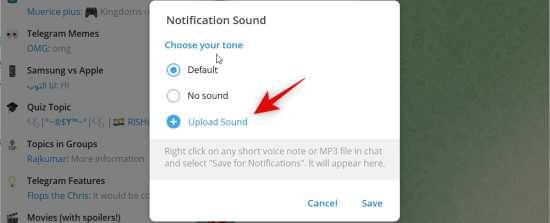 How to create a topic in a group chat on Telegram