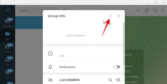 How to create a topic in a group chat on Telegram