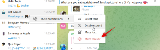 How to create a topic in a group chat on Telegram