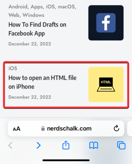 How to Download a Webpage as an HTML File on iPhone