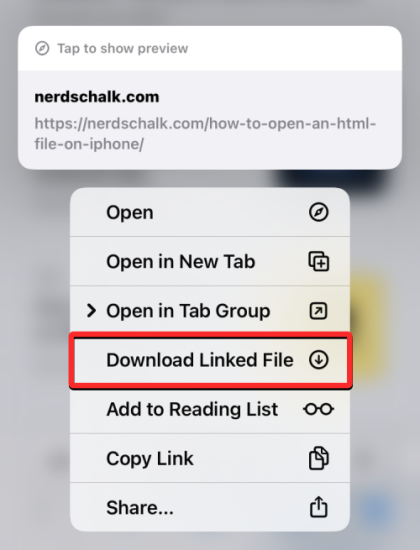How to Download a Webpage as an HTML File on iPhone