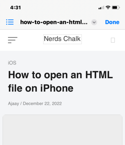 How to Download a Webpage as an HTML File on iPhone