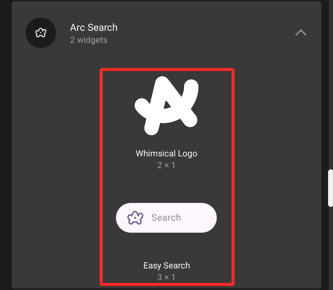 How to Add Home Screen Widgets and Icons From Arc Search for Android