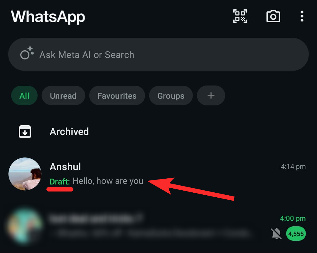 How to Use the Drafts Feature on WhatsApp